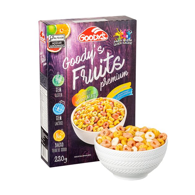 Cereal Sem Glúten E Sem Lactose Fruits Premium Goody'S 220 G | Oba ...