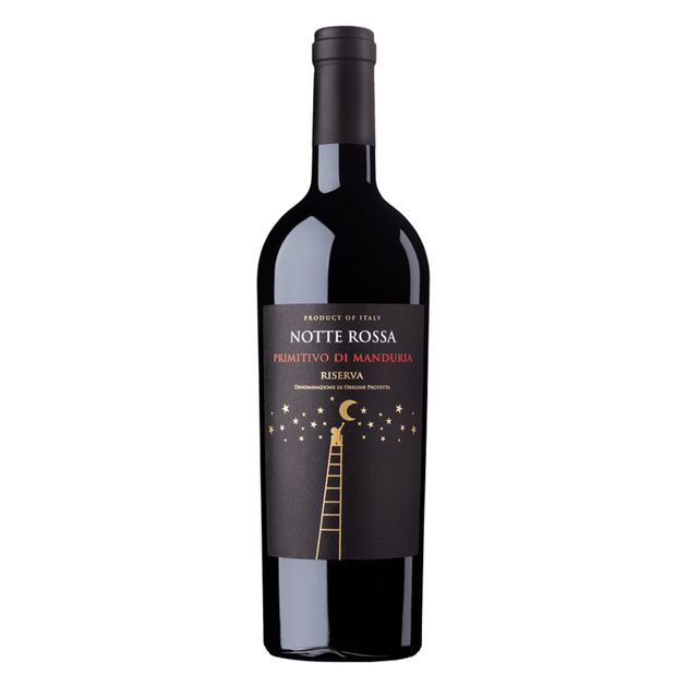 Vinho Italiano Notte Rossa Primitivo Di Manduria Reserva Tinto 750 Ml ...
