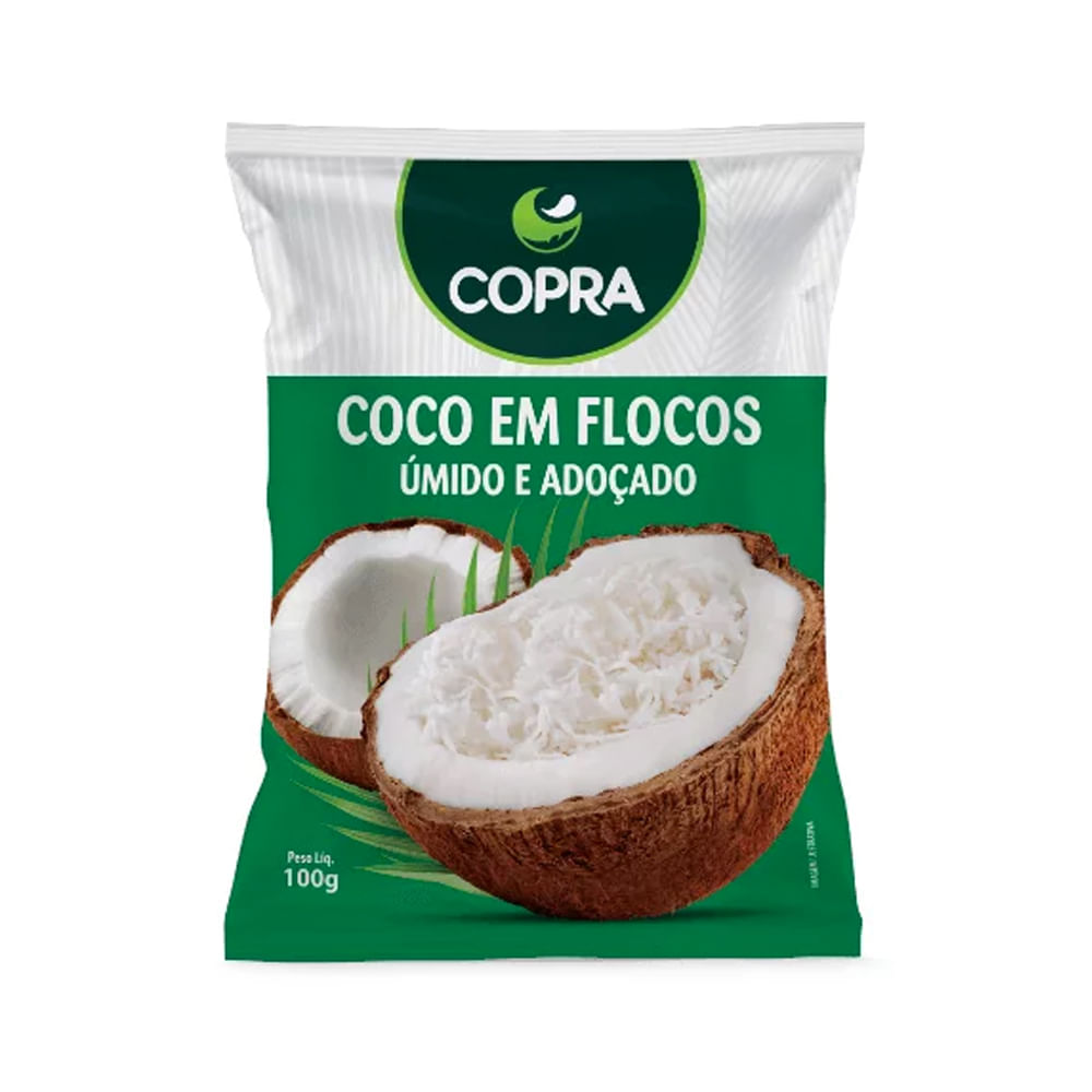 Coco Ralado Flocado Copra 100 G | Oba Hortifruti