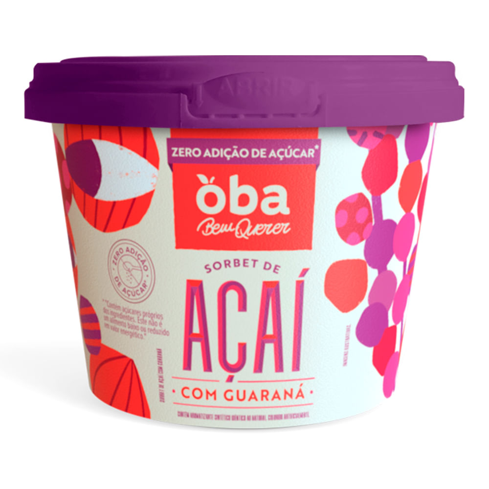 SORBET DE AÇAÍ COM GUARANÁ ZERO AÇUCAR OBA BEM QUERER 200 ML - Oba ... SORBET DE AÇAÍ COM GUARANÁ ZERO AÇUCAR OBA BEM QUERER 200 ML - Oba ...