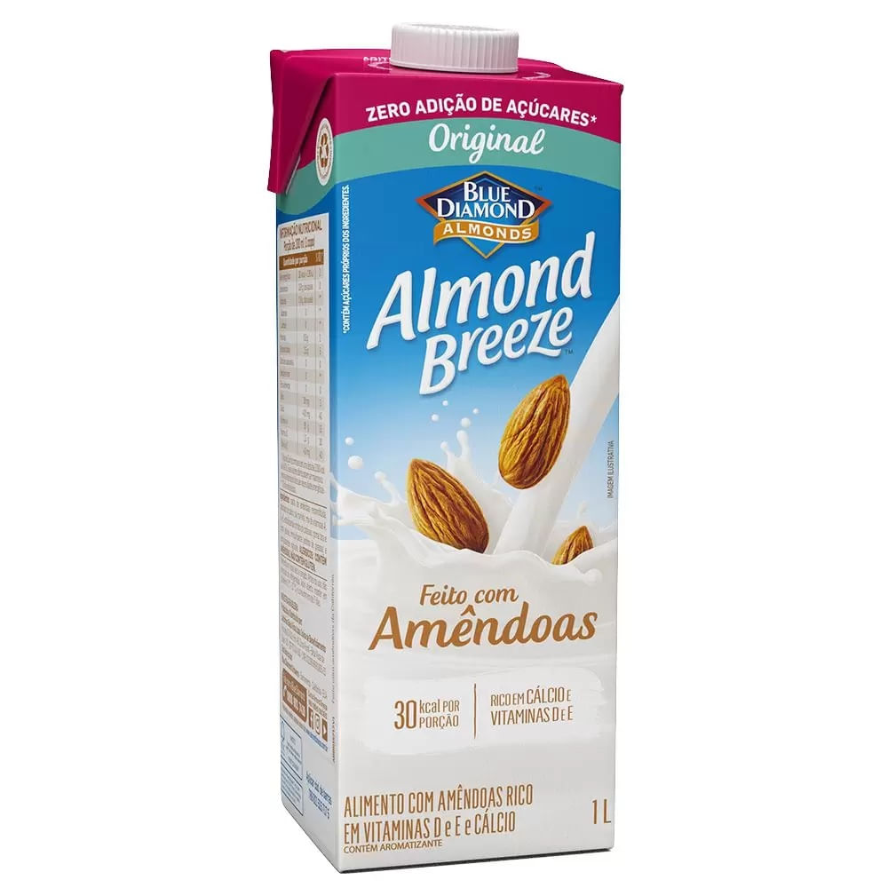 Bebida Vegetal De AmÊndoa Zero AÇÚcar Almond Breeze 1l Oba Hortifruti