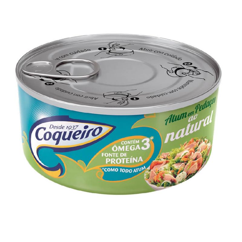 ATUM LIGHT NATURAL EM PEDAÇOS COQUEIRO 170 G - Oba Hortifruti