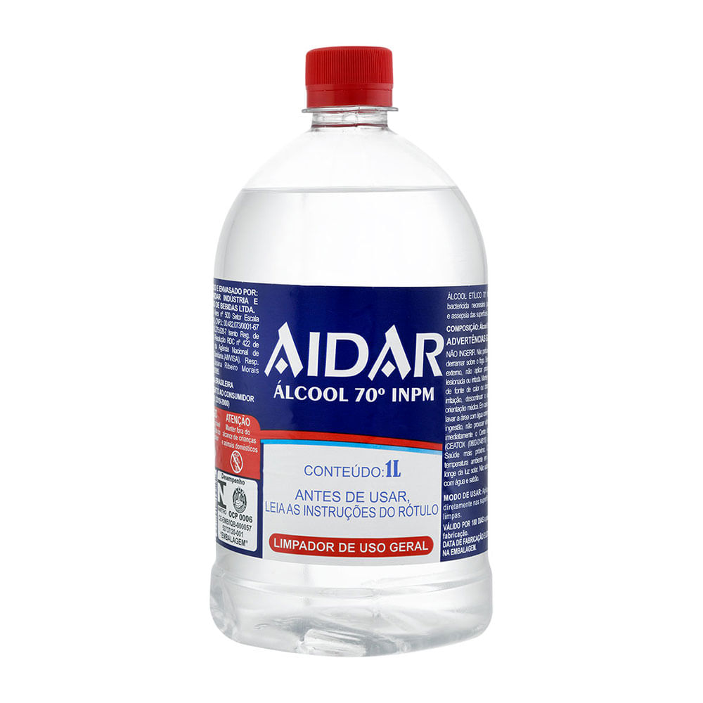 Alcool Etilico 70% Aidar 1 Litro | FastStore PDP Alcool Etilico 70% Aidar 1 Litro | FastStore PDP
